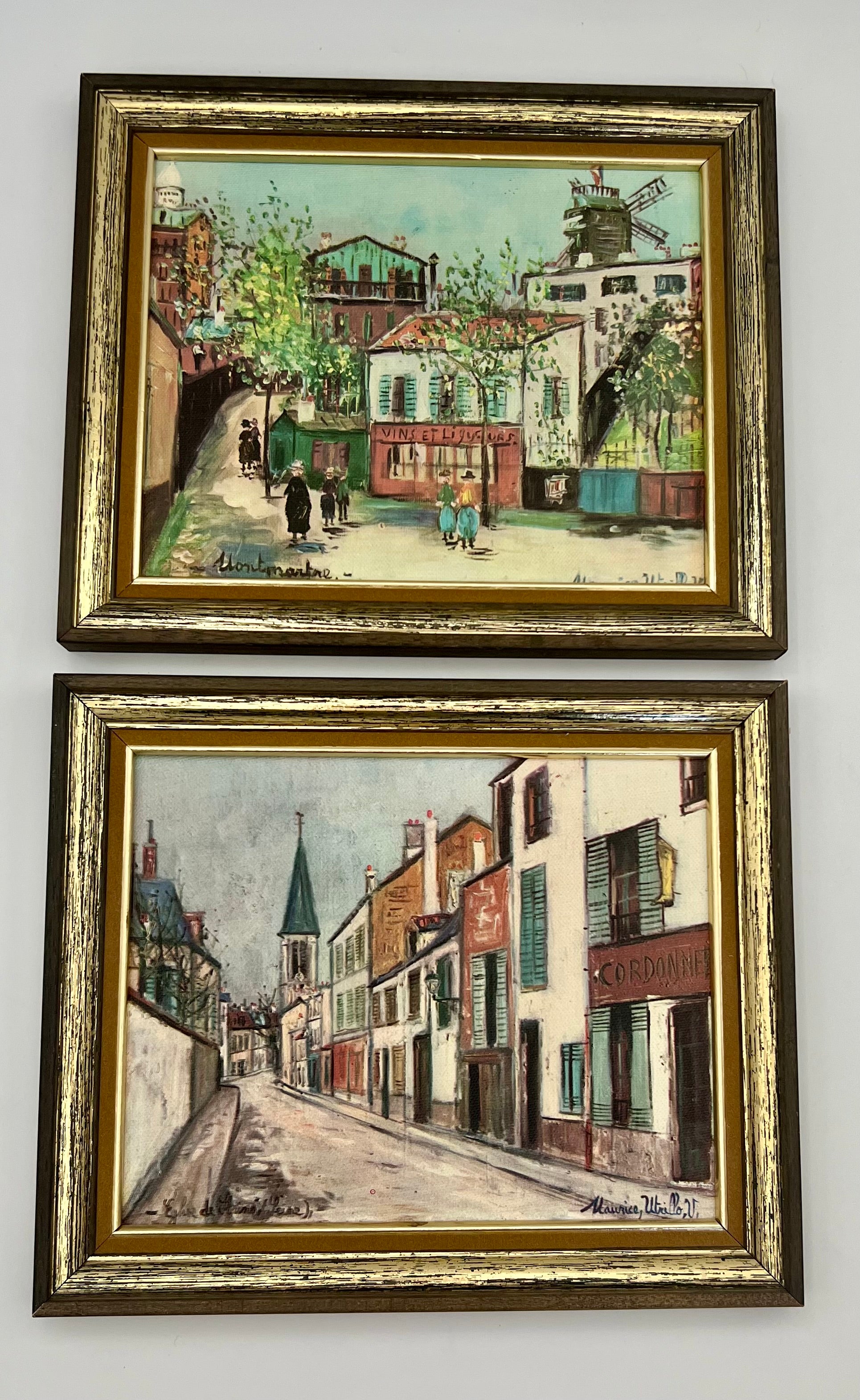 PAIR OF MIDCENTURY MAURICE UTILLO FRAMED LITHOGRAPHS – Eclectic Whimsy