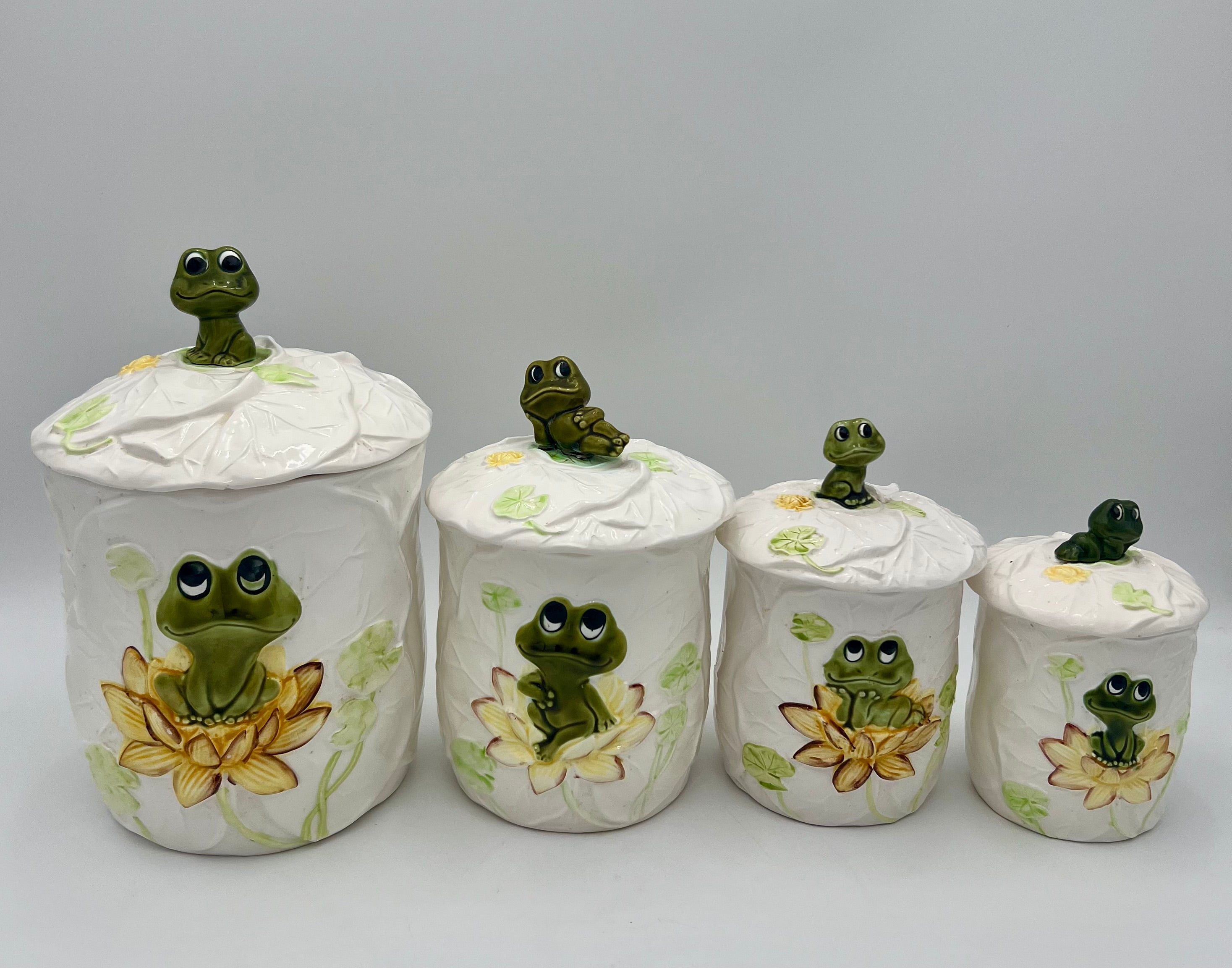 NEIL THE FROG SEARS ROEBUCK CANISTERS, SET OF 4 – Eclectic Whimsy