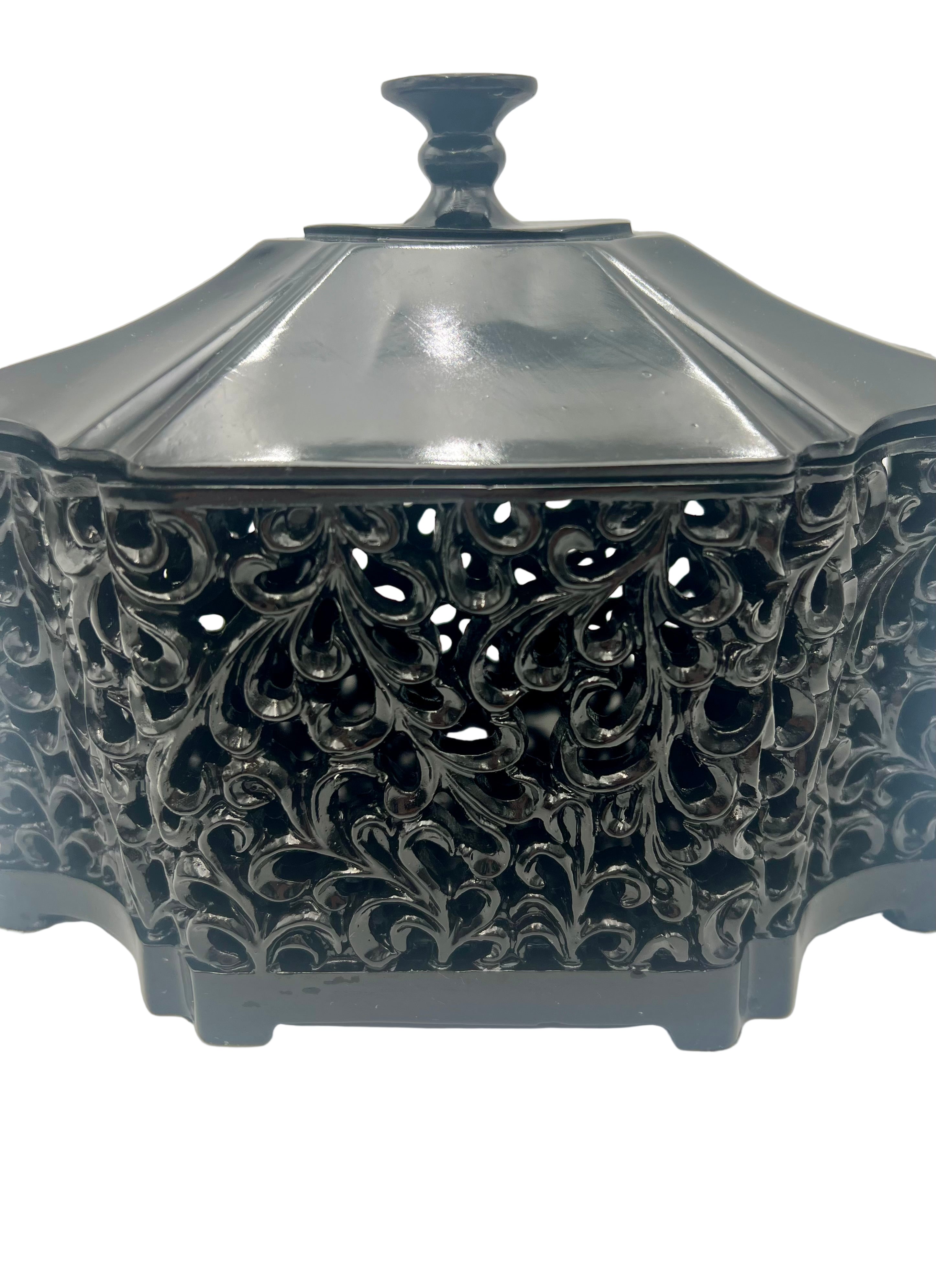 VINTAGE BLACK DECORATIVE BOX – Eclectic Whimsy